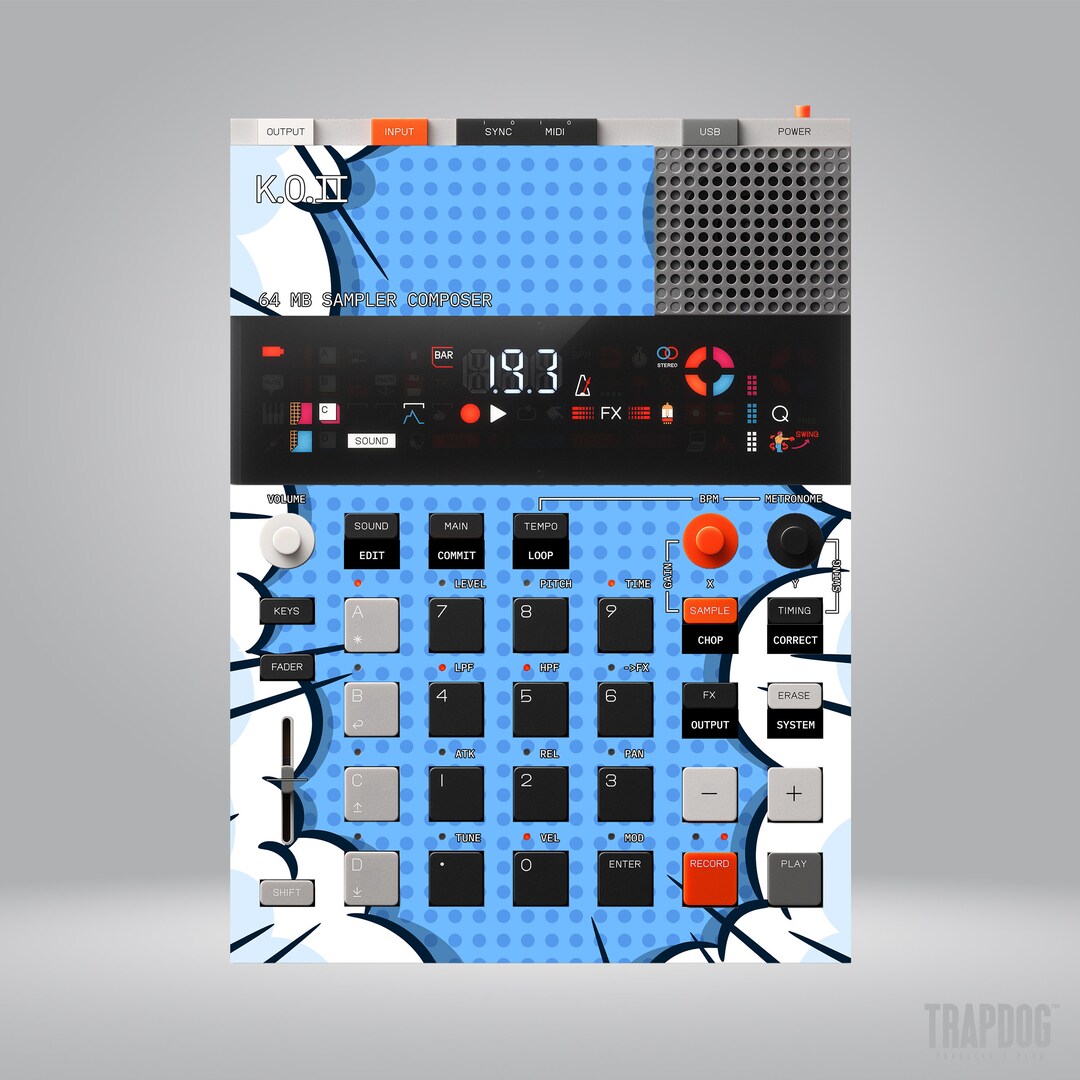 EP-133 KO II / Ep-40 Riddim / Vinyl Sticker Skin / Precut Holes / #75 ...