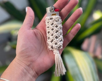 Macrame Lighter Necklace, Handmade Lighter Case, Lighter Holder, Ethnic ...