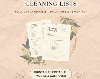 Cleaning Checklist, Cleaning Frequency Chart, Cleaning Schedule ...