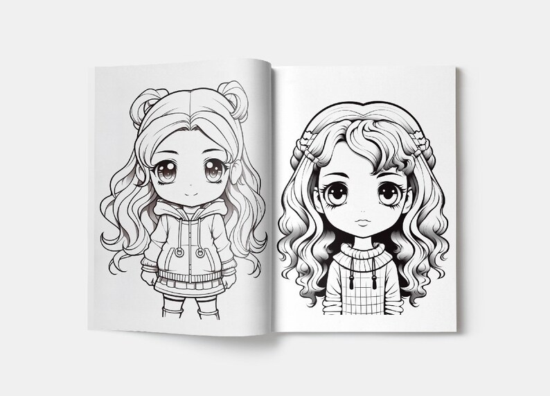Cute Girl Coloring Pages - Little Girls, Character, Doll, Child ...