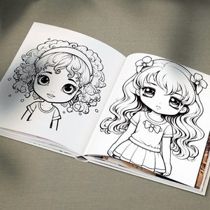 Cute Girl Coloring Pages - Little Girls, Character, Doll, Child ...