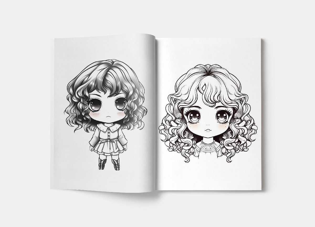 Cute Girl Coloring Pages - Little Girls, Character, Doll, Child ...