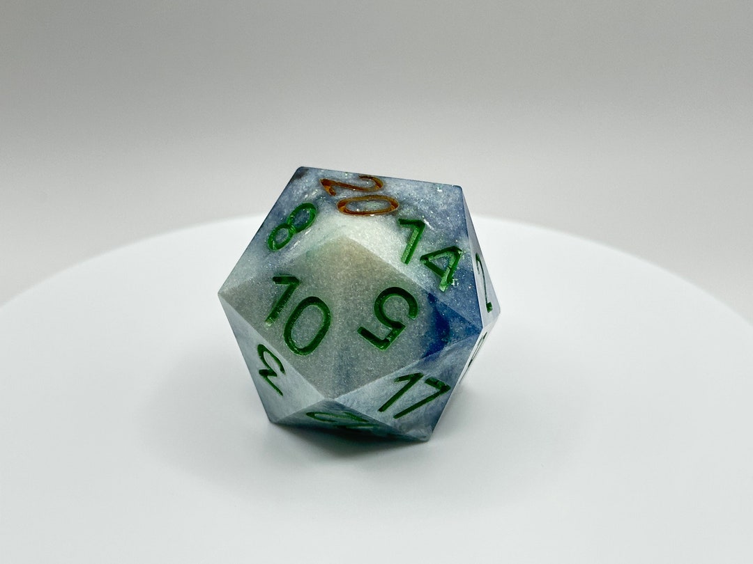 Tempermental Tundra Chonk - Dice (chonky D20) for Ttrpgs and Boardgames ...