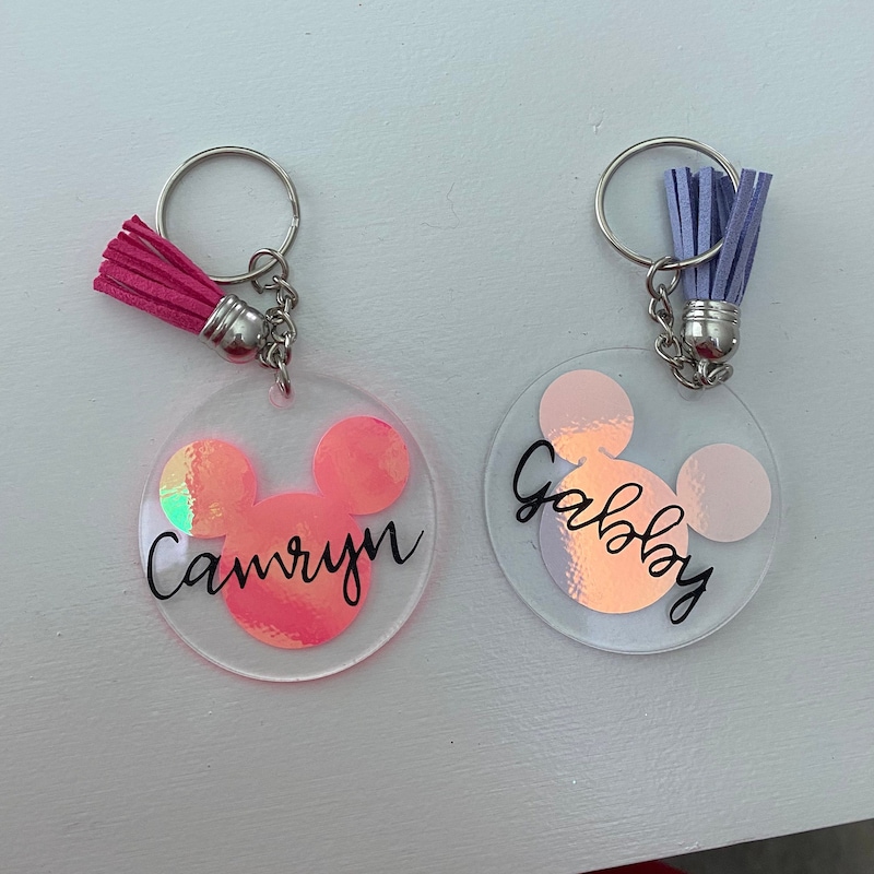 Mickey Mouse Key Keychain - Etsy