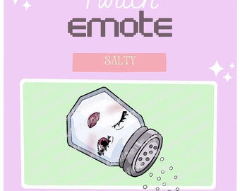Salty Twitch Emotes for Streaming Salt Bae / Twitch Emote Pack / Meme ...