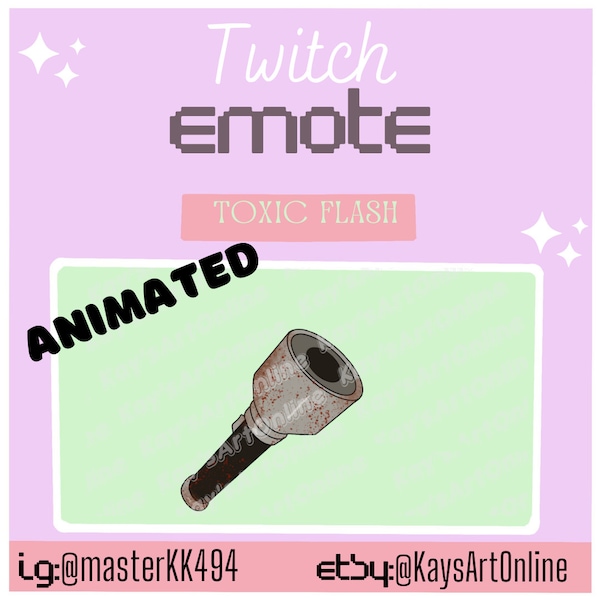 Dbd Animated Emotes, Animated Flashlight Emote for Twitch, Emote ...