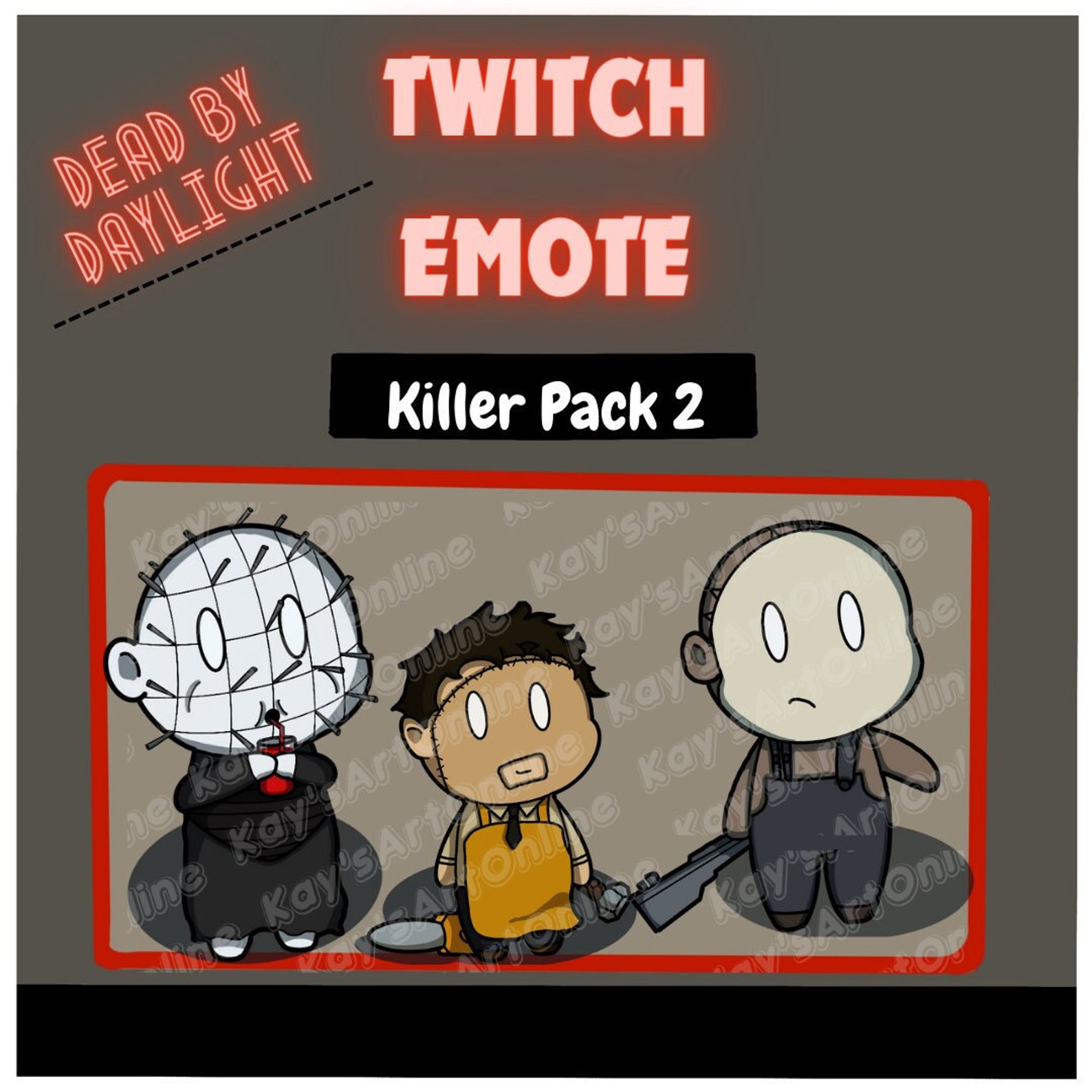 Transparent Dbd(dead by Daylight) Kawaii Cute Killer Emotes, Twitch ...