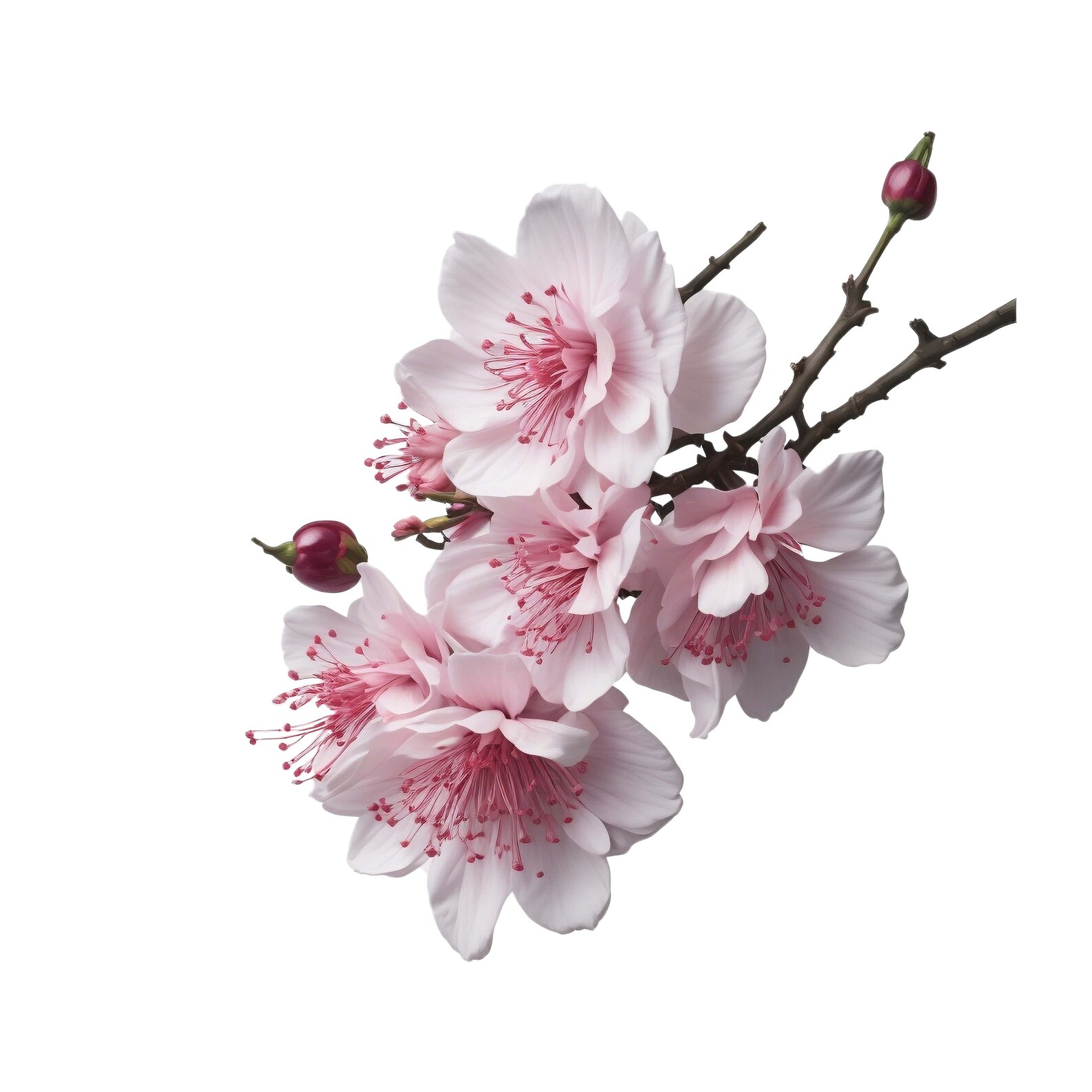 Realistic Cherry Blossom Sakura Clip Art - Transparent PNG Clip Art ...