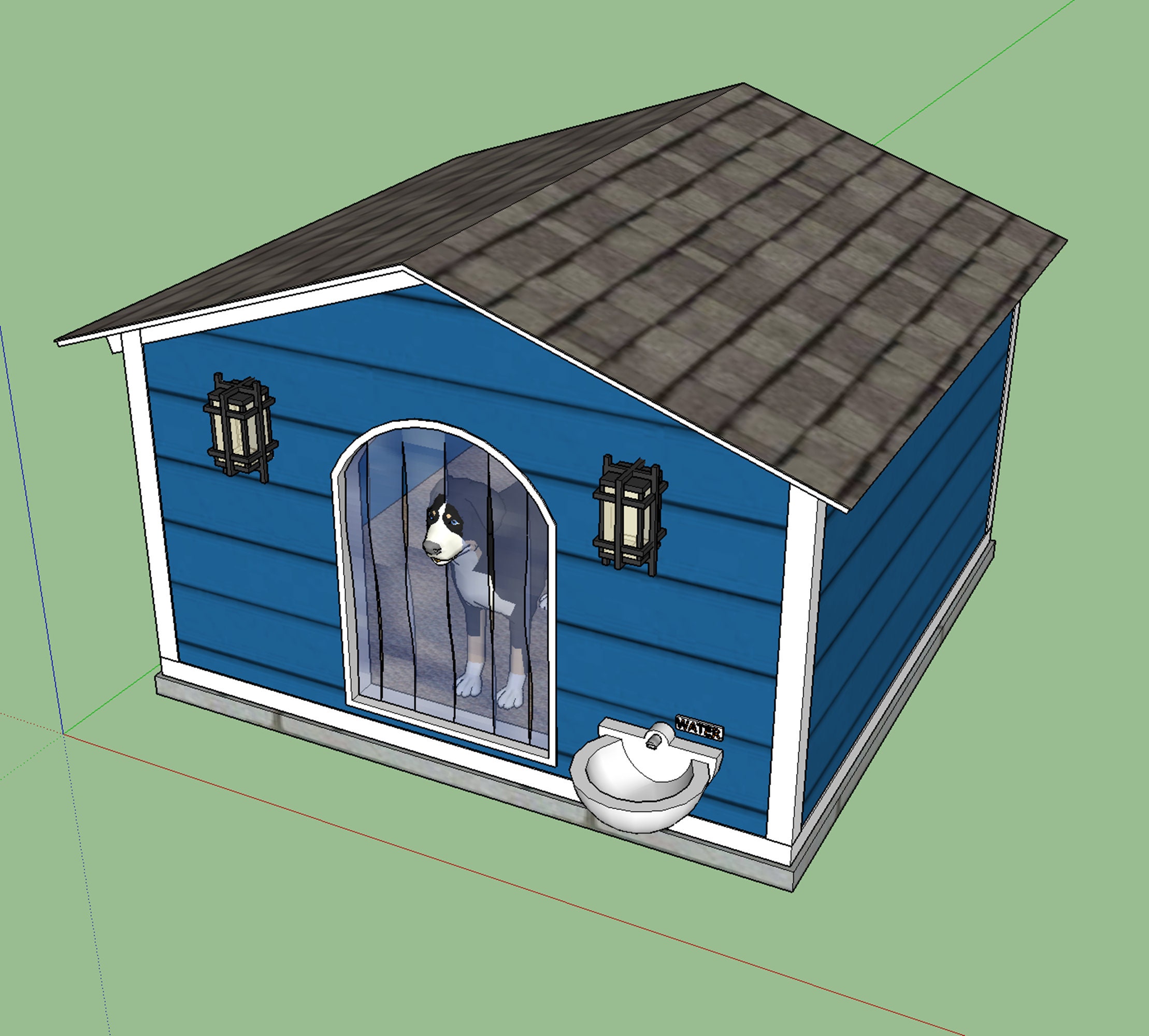65 Plands of Dog House Sketchup Models - Etsy