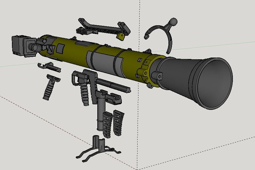 CARL GUSTAF M4 1/4 Scale Model STL - Etsy
