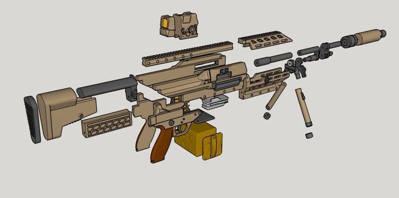 SIG LMG 68 1/4 Scale Model STL - Etsy
