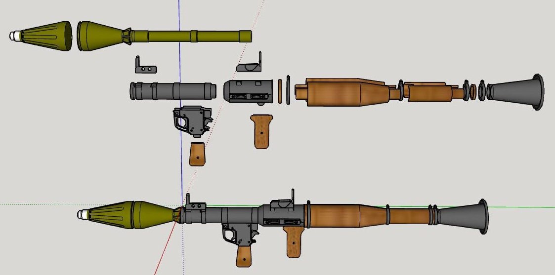 RPG-7 1/4 Scale Model STL - Etsy