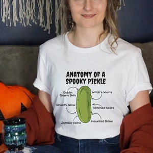 Halloween Pickle Shirt, Canned Pickle Crewneck, Pickle Mom Shirt, Cute Pickle Lover Tshirt ...