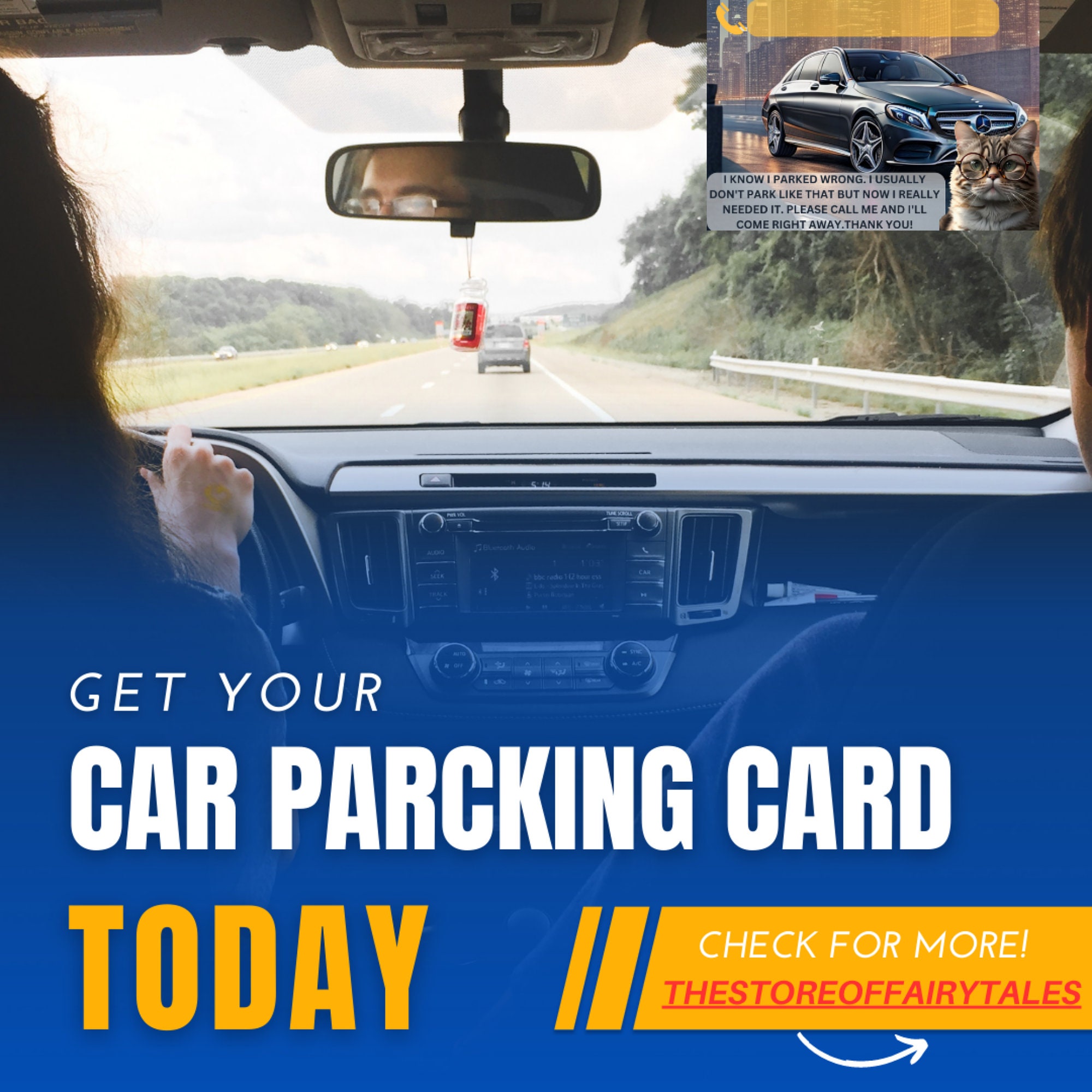 Car's Accesories, Car Stickers, Parking Stickers, Personalized Car ...