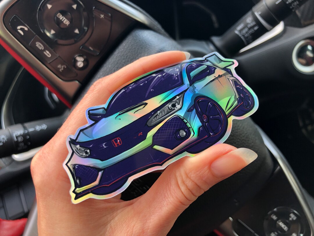 Civic Type R FK8 Sticker | JDM | Holo Vinyl Car Sticker - Etsy