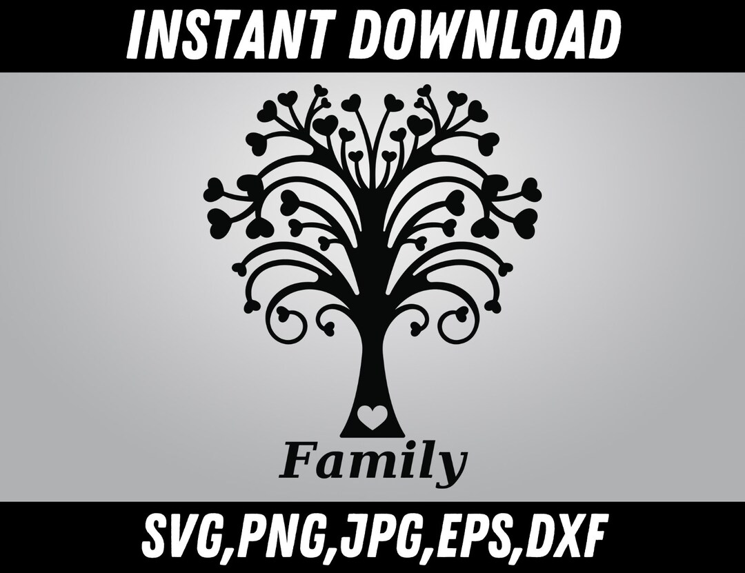 Family Tree Clipart, Family Tree Cricut, Family Tree Svg, Family Tree ...