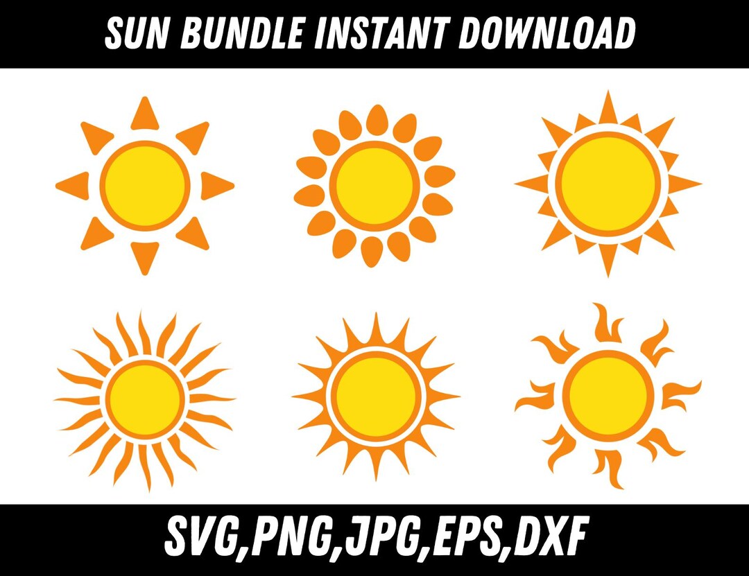 Sun Svg, Sun Shine Svg, Sun Clipart, Sun Rise Svg, Sun Set Svg, Sun Svg ...