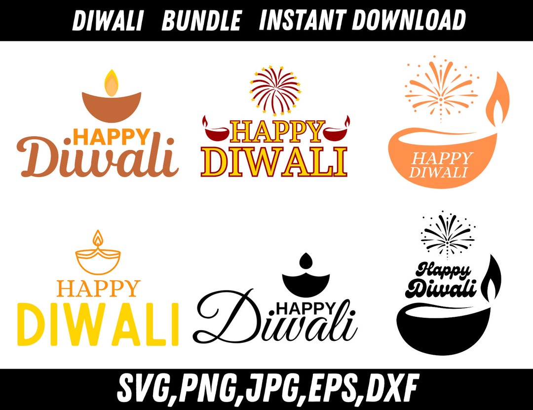 Happy Diwali Clipart, Diwali Svg, Happy Diwali, SVG File for Cricut ...