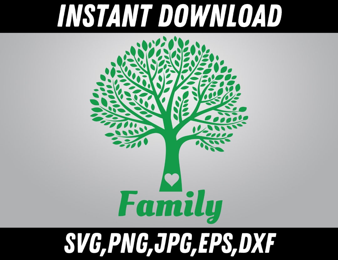 Family Tree Clipart, Family Tree Cut File, Family Tree Cricut, Family ...