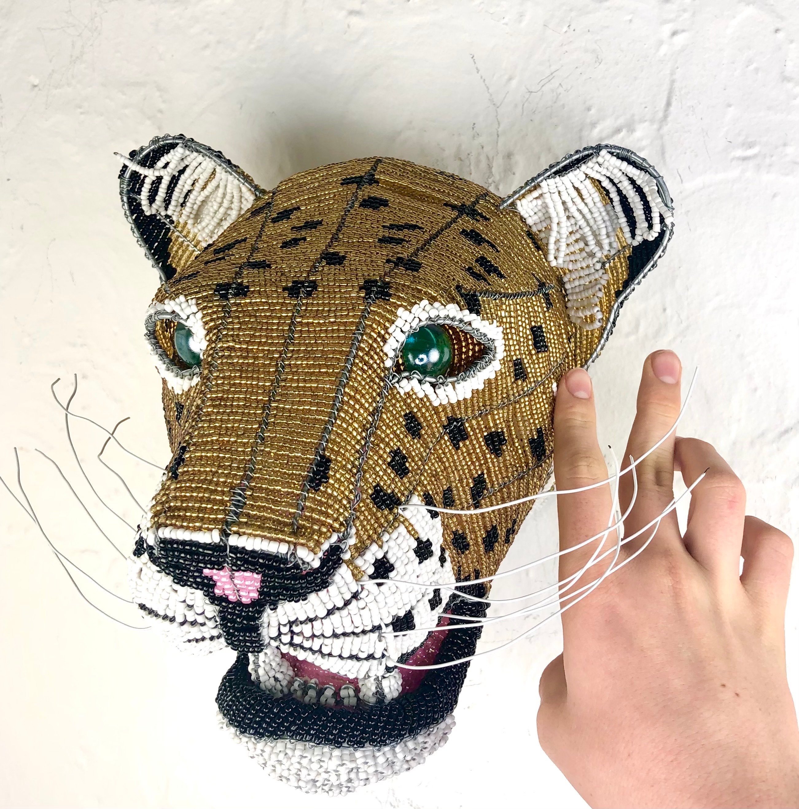Cheetah Beaded Head. Large! Beaded African. Fair Trade - Etsy