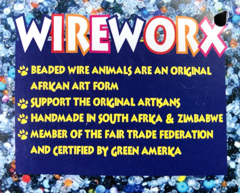 Zebra Figure! African Beaded Art. Fair Trade. - Etsy