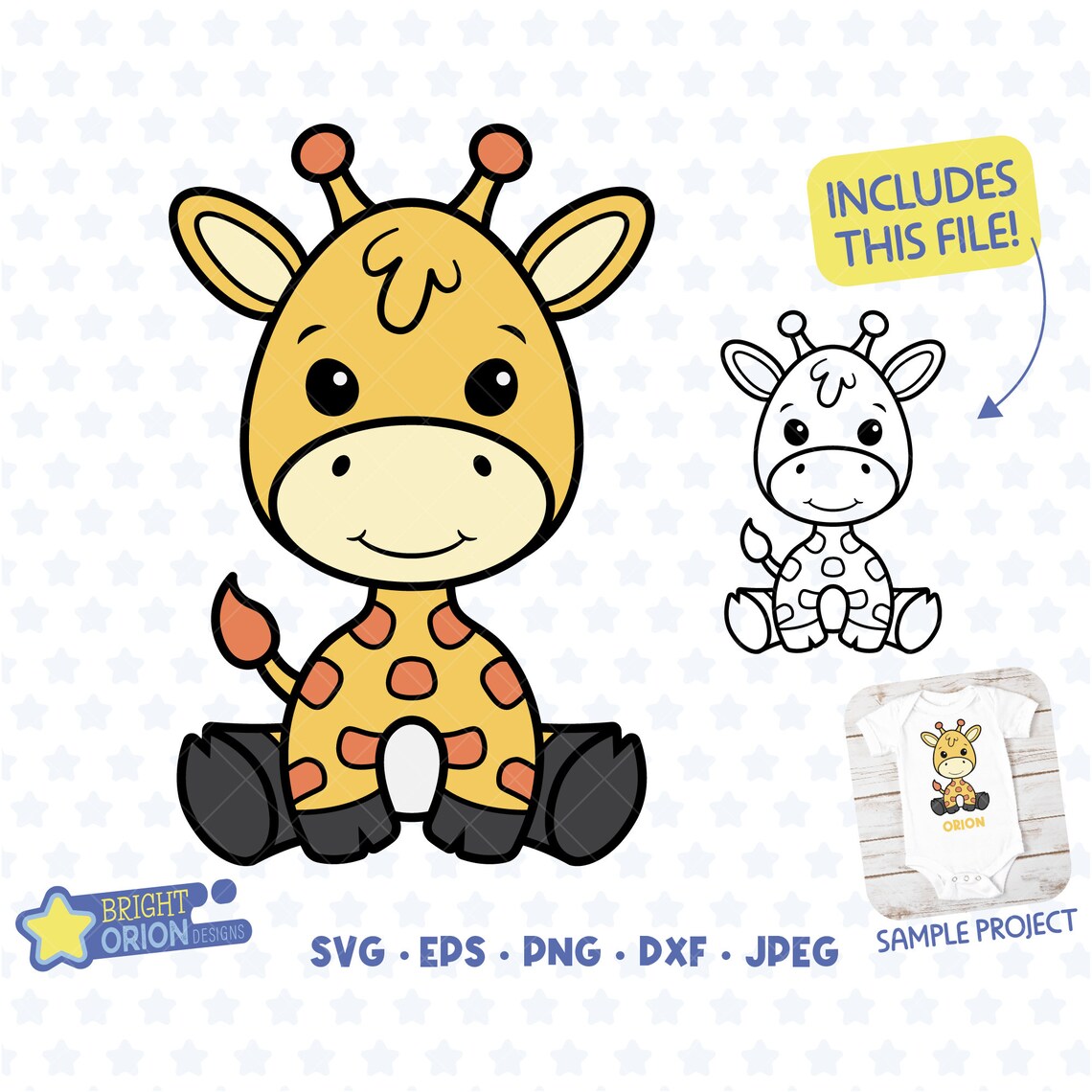 Cute Baby Giraffe Svg, Baby Giraffe Png, Jungle Animal Svg, Zoo Animal ...