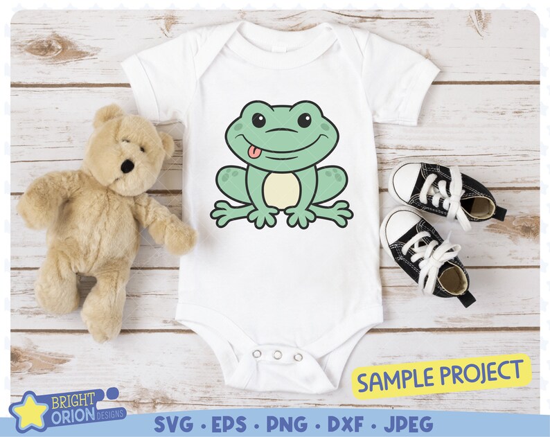 Cute Baby Frog Svg, Kawaii, Sticker, Baby Vector Design, Print, Baby ...