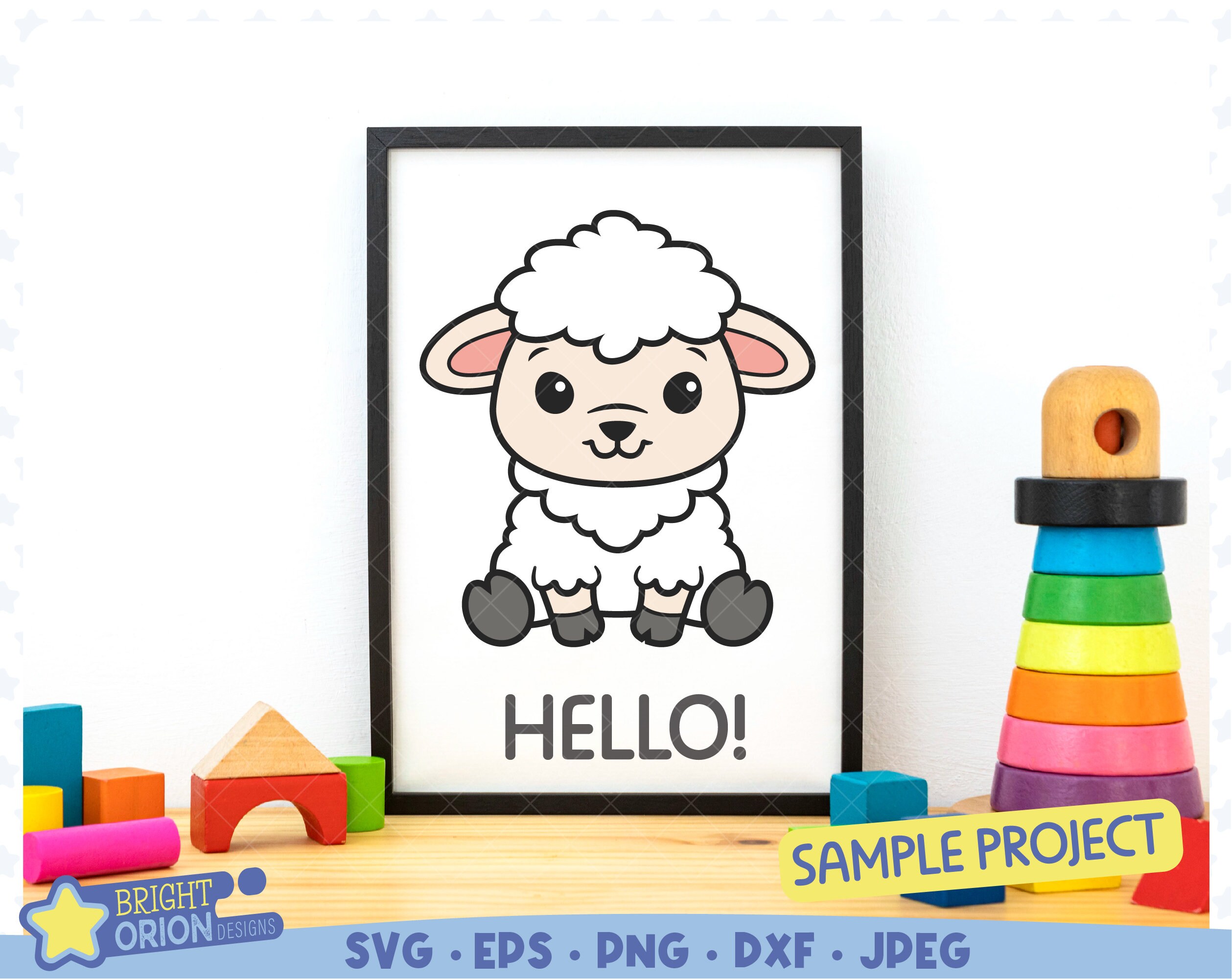 Cute Baby Sheep Svg, Lamb Svg, Sheep Clipart, Sheep Baby Shower, Farm ...