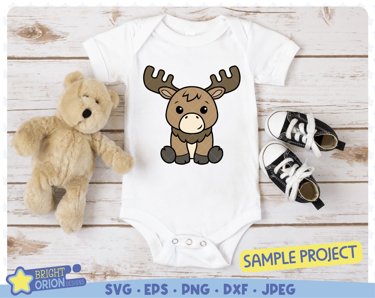 Cute Baby Moose Svg, Wild One Svg, Reindeer Svg, Woodland Animals Svg ...