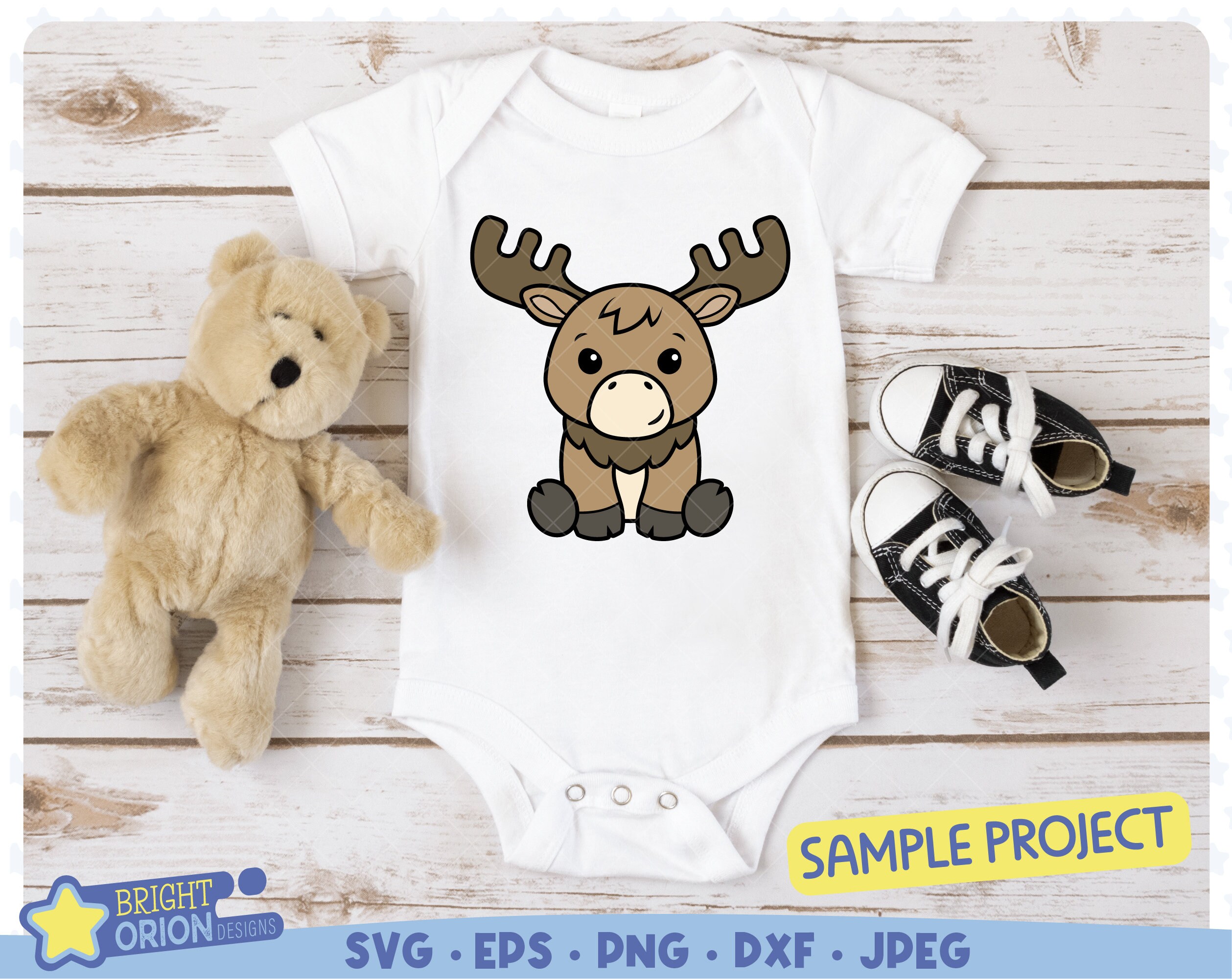 Cute Baby Moose Svg, Wild One Svg, Reindeer Svg, Woodland Animals Svg ...