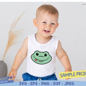 Cute Baby Frog Face Svg, Cute Frog Head Png, Frog Clipart, Frog Clip ...