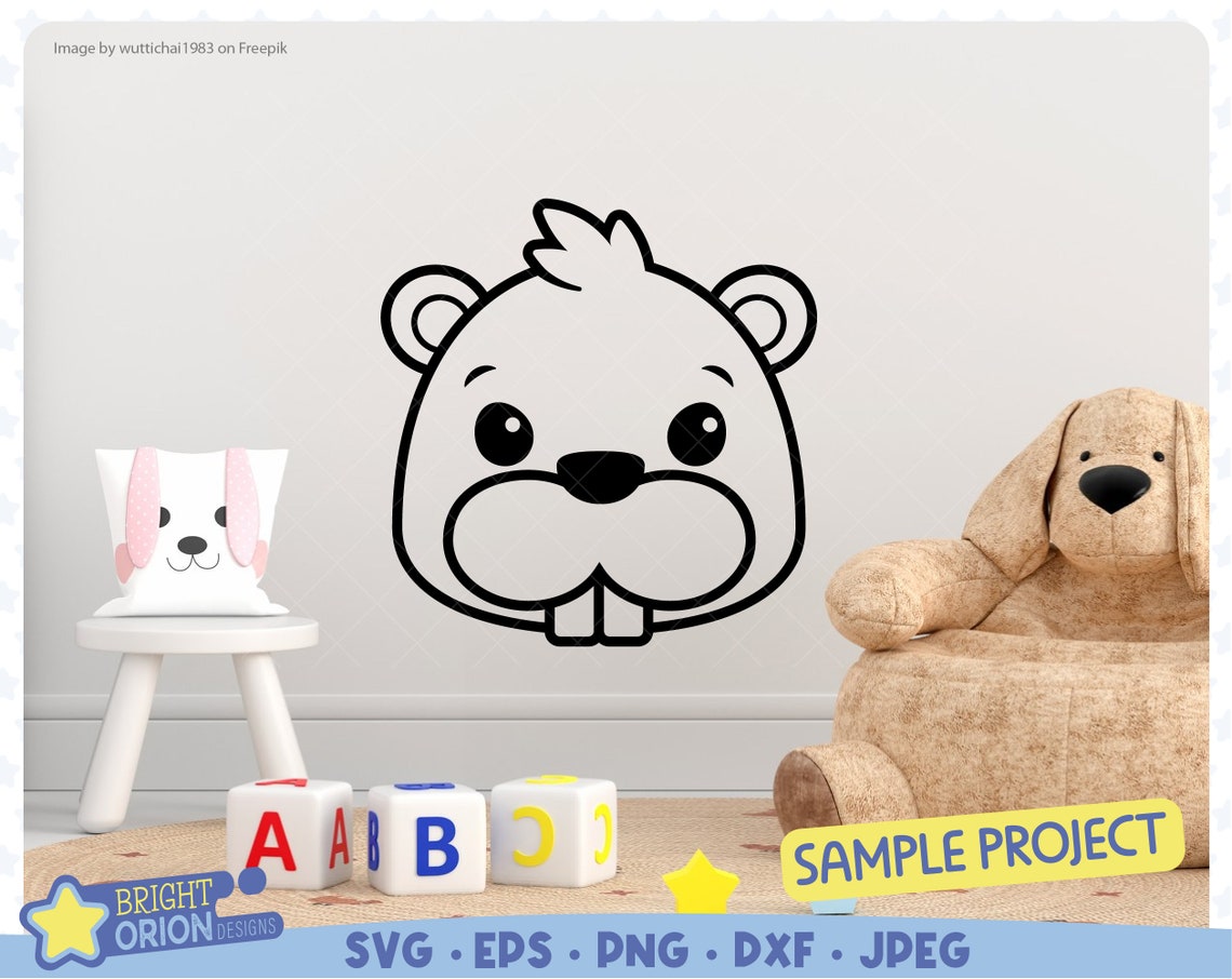 Cute Baby Beaver Face Svg, Woodland Animal Svg, Forest Animal Svg ...