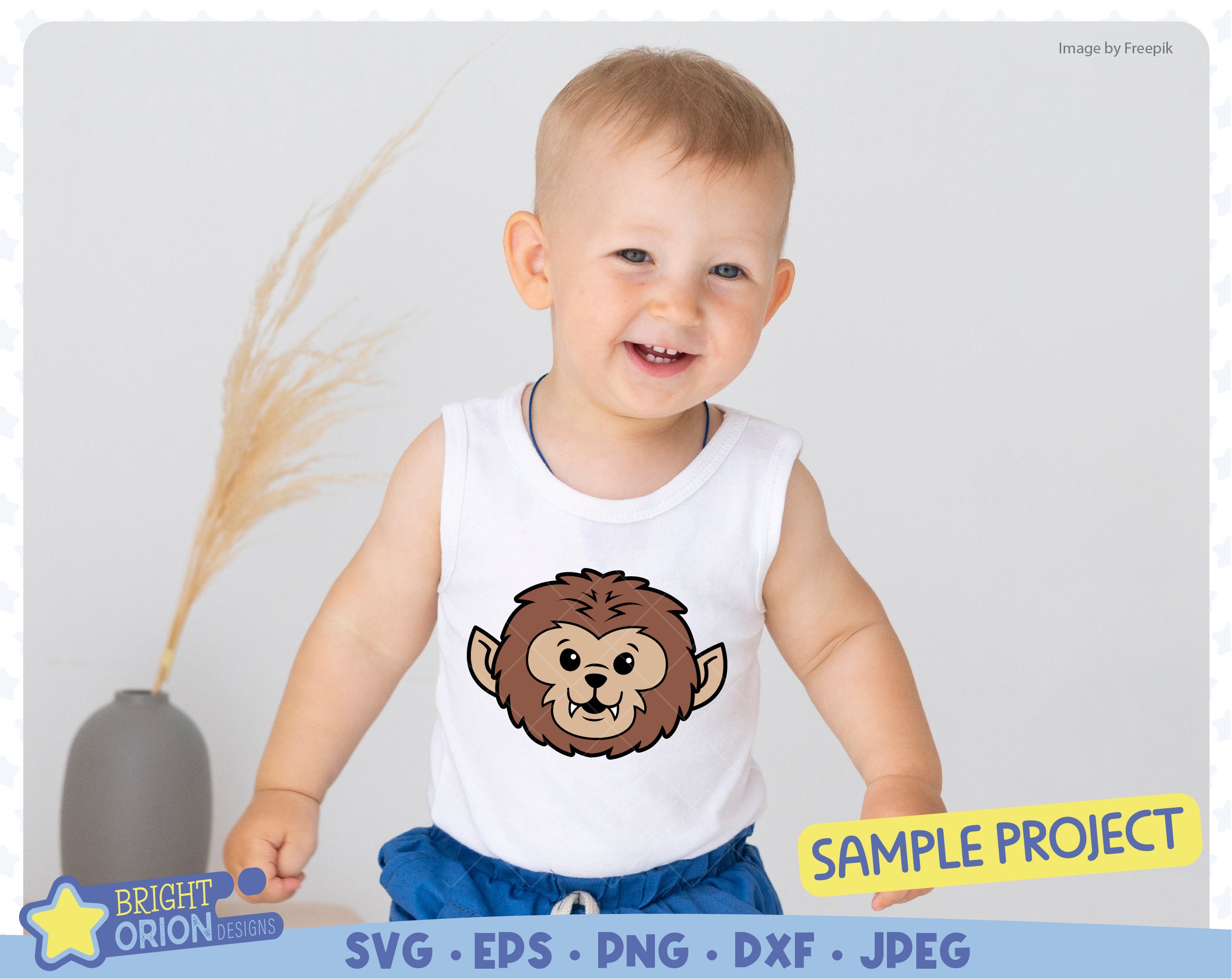 Cute Werewolf Face Svg, Funny Monster Head Cut File, Halloween Costume ...