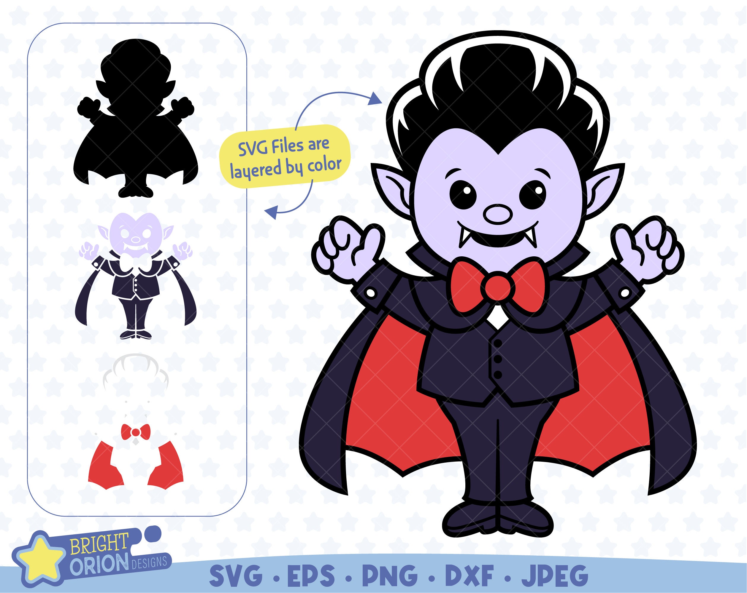 Cute Dracula Svg, Funny Vampire Cut File, Halloween Costume Png, Trick ...