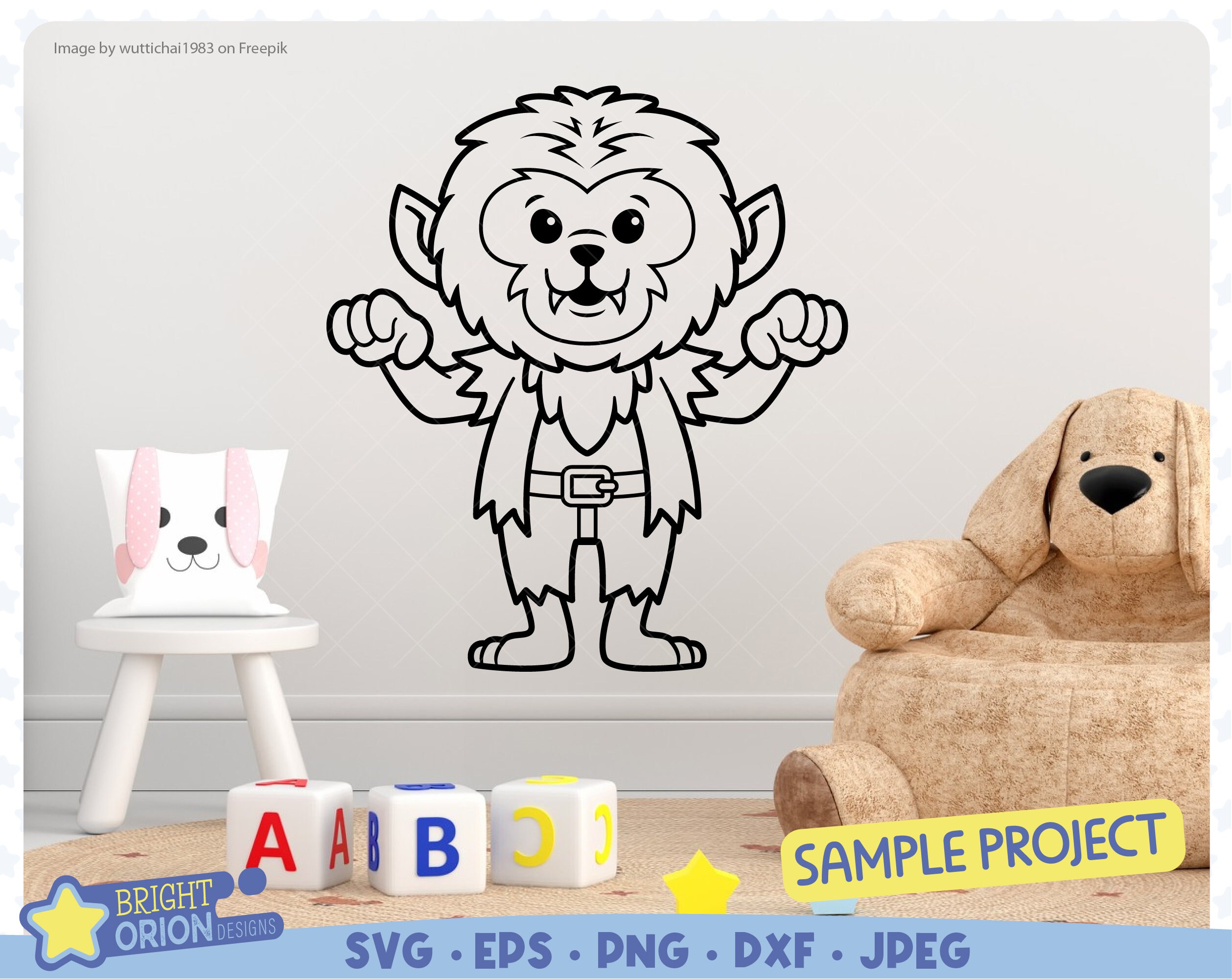 Cute Werewolf Svg, Funny Monster Cut File, Halloween Costume Png, Trick ...