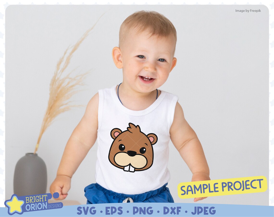 Cute Baby Beaver Face Svg, Woodland Animal Svg, Forest Animal Svg ...