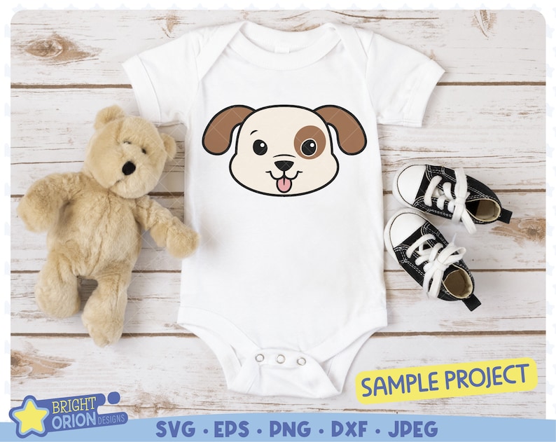 Cute Puppy Face Svg, Cute Dog Head Clipart, Farm Animal Svg, Layered ...