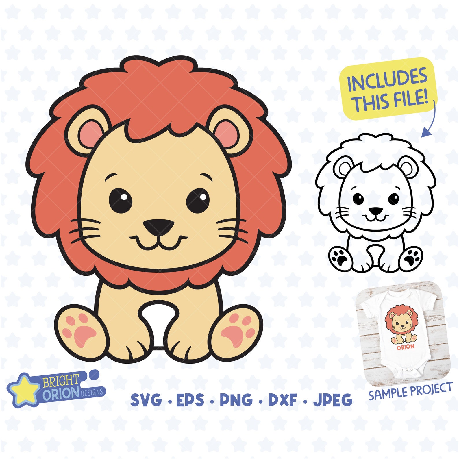 Cute Lion Cub Svg, Safari Animal Cutfile, Jungle Baby Shower Png ...