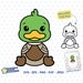 Cute Baby Duck Svg, Duckling Svg, Woodland Animals Svg, Duck Clip Art ...