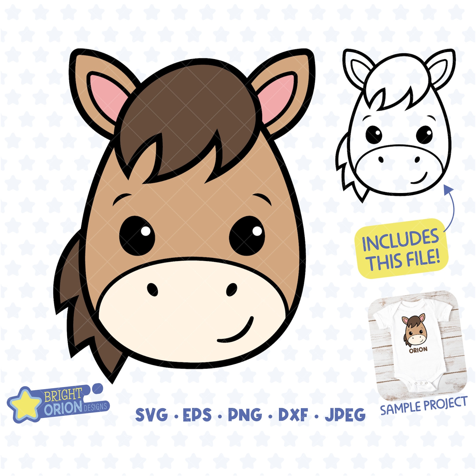 Cute Pony Face Svg, Horse Head Svg, Ranch Svg, Barn Svg, Horse Svg ...