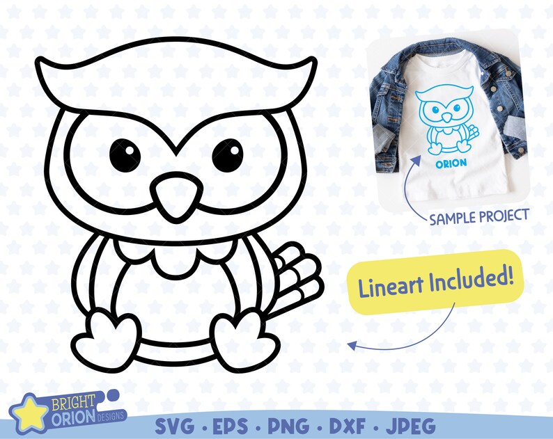Cute Baby Owl Svg, Animal Kingdom Png, Woodland, Vector Design, Clip ...