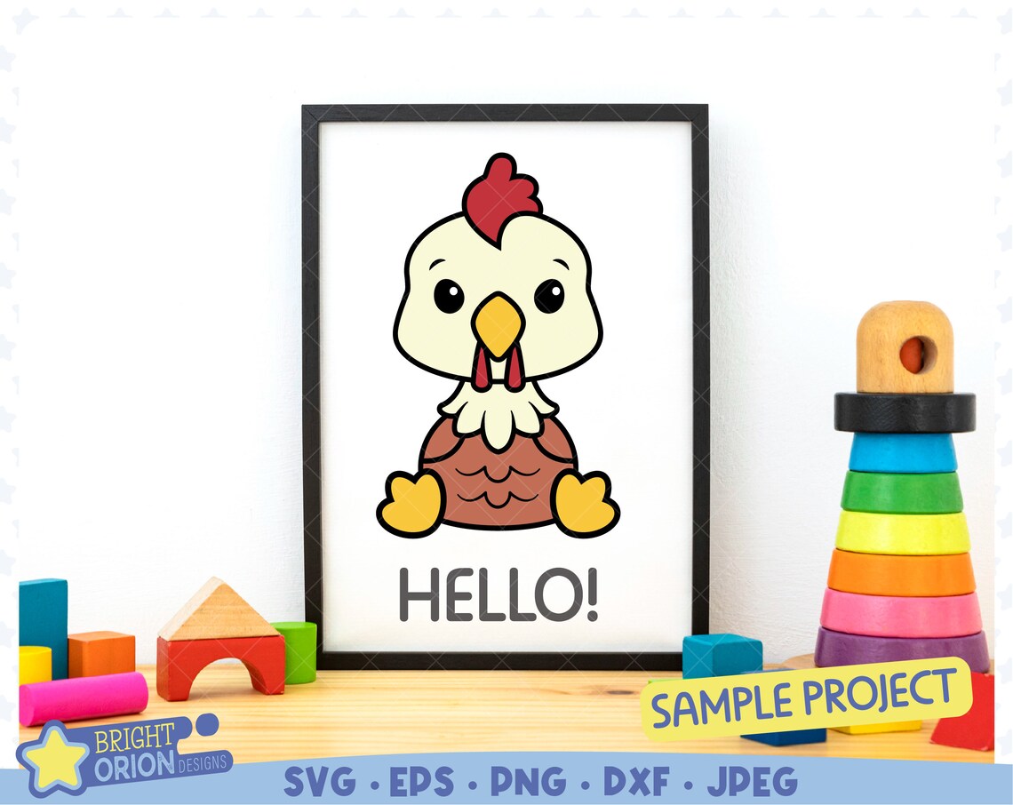 Cute Chicken Svg, Rooster Clipart, Ranch Svg, Barn Svg, Goat Png, Farm ...