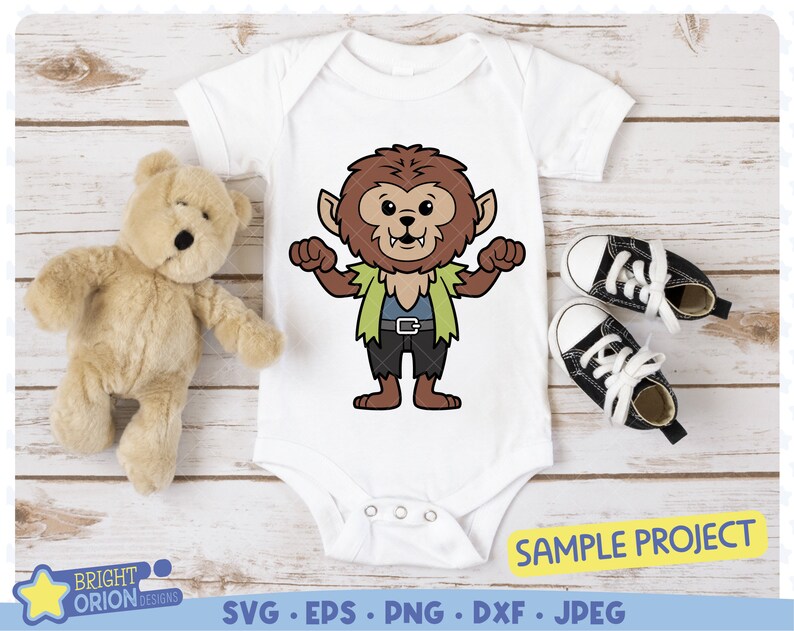 Cute Werewolf Svg, Funny Monster Cut File, Halloween Costume Png, Trick ...