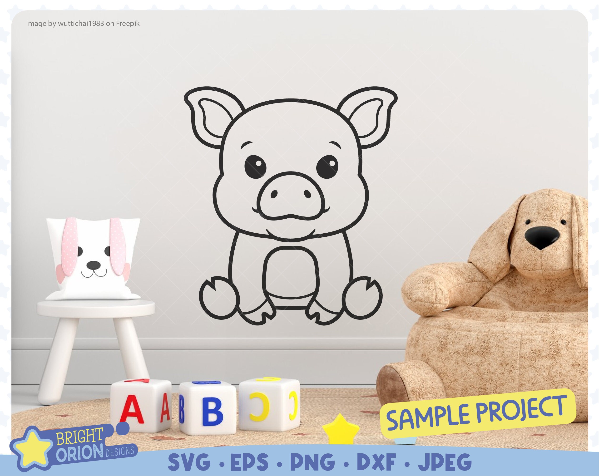 Cute Baby Pig Svg, Pig Clipart, Pig Baby Shower, Farm Life Svg, Pig Png ...