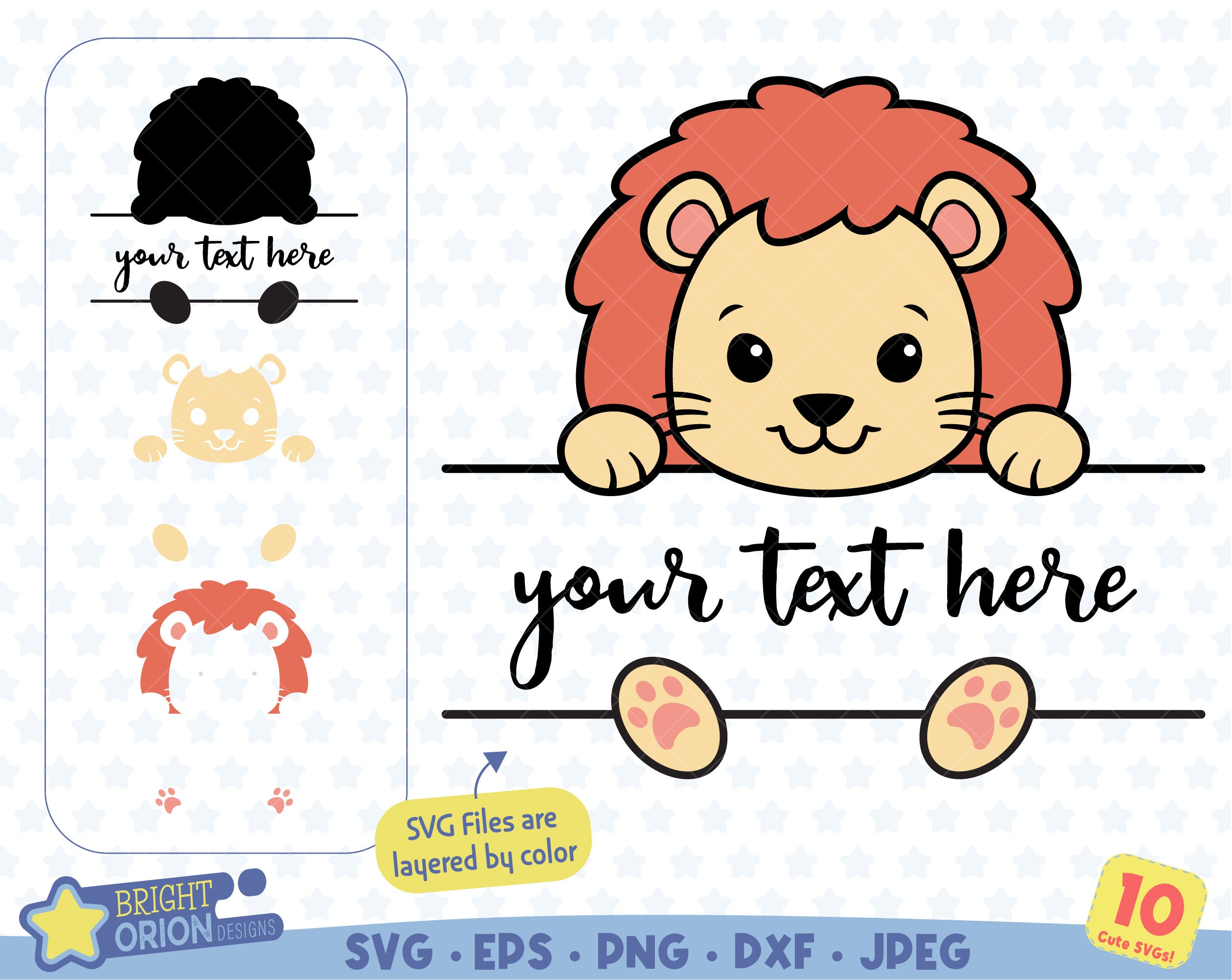 Cute Safari Animals Split Monogram Svg, Rhino, Hippo, Giraffe, Koala ...