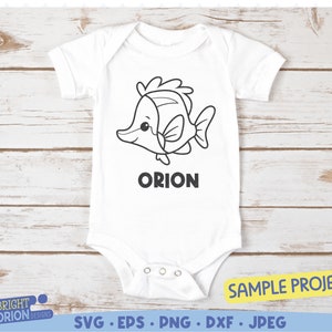 Cute Fish Svg, Sea Creature Png, Ocean Animal, Butterfly Fish, Graphic ...