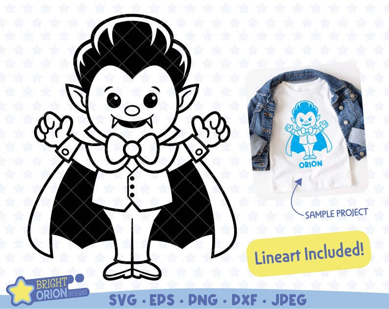 Cute Dracula Svg, Funny Vampire Cut File, Halloween Costume Png, Trick ...