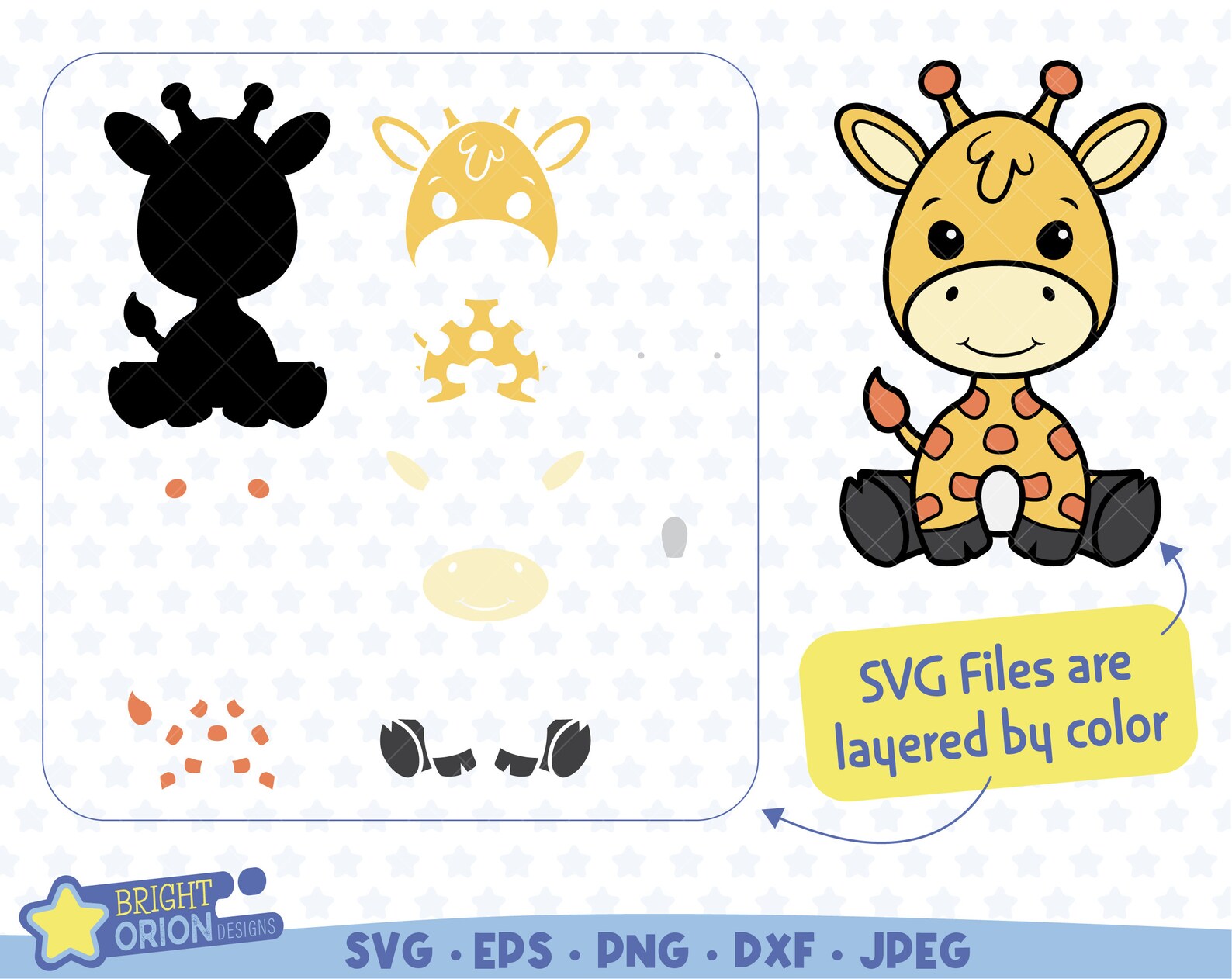 Cute Baby Giraffe Svg, Baby Giraffe Png, Jungle Animal Svg, Zoo Animal ...