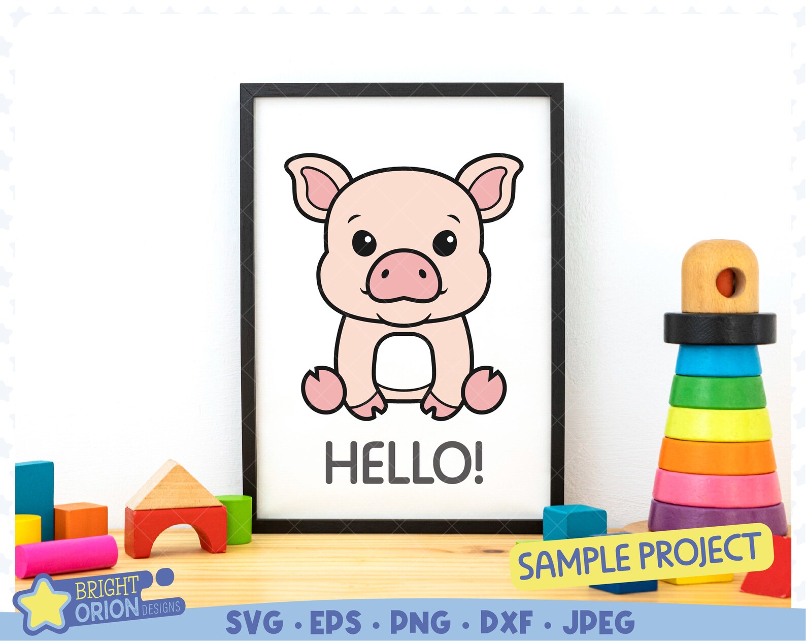 Cute Baby Pig Svg, Pig Clipart, Pig Baby Shower, Farm Life Svg, Pig Png ...
