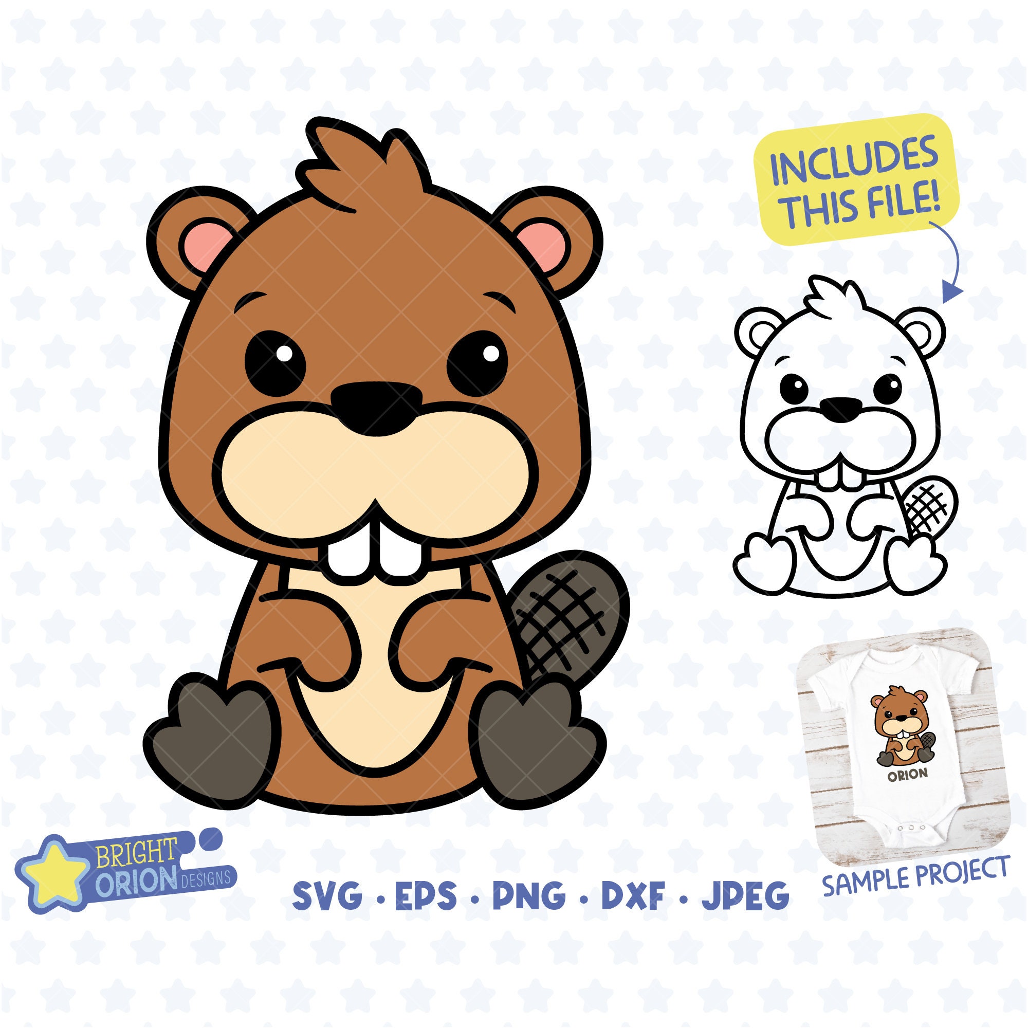 Cute Baby Beaver Svg, Woodland Animal Svg, Forest Animal Svg, Safari ...